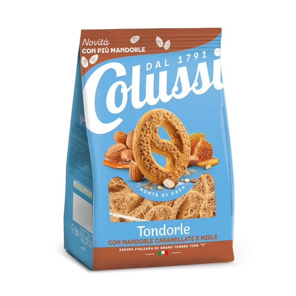 COLUSSI cookies with caramelized almonds and honey, 500g – MOOP MARKET