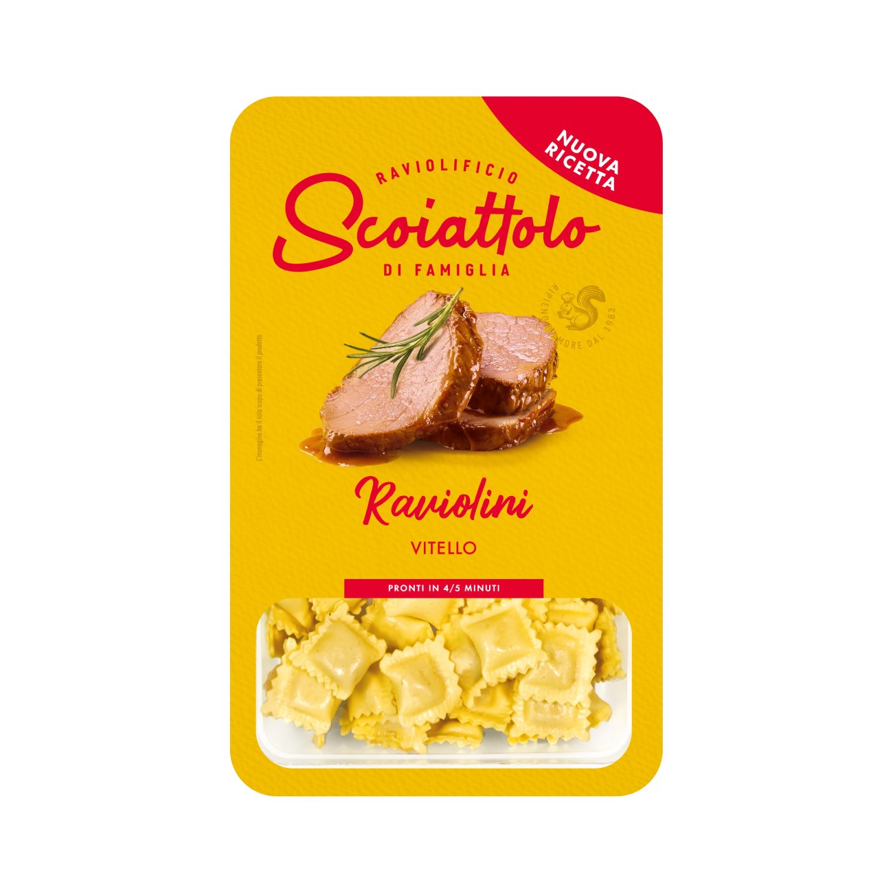 Olu ravioli ar teļa gaļu SCOIATTOLO – MOOP MARKET