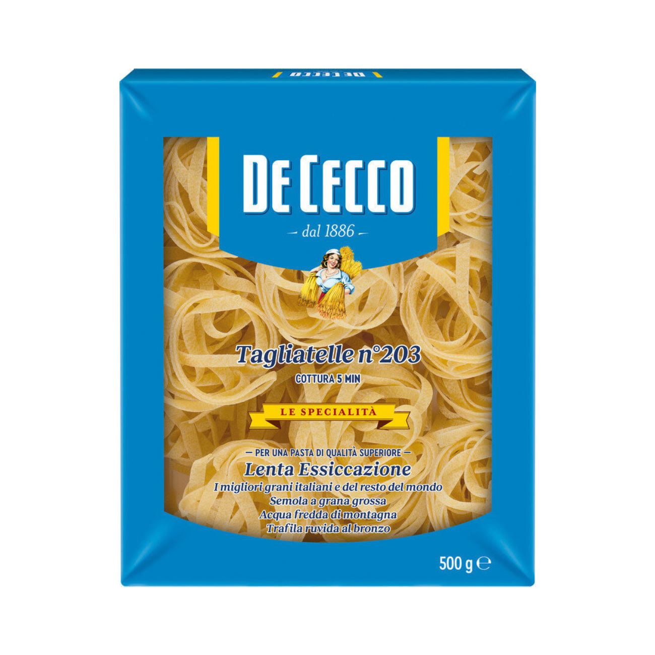 DE CECCO Tagliatelle N°203 durum wheat pasta, 500g – MOOP MARKET
