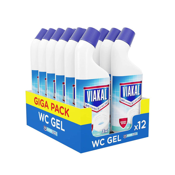 VIAKAL 3in1 gel against limescale for toilet care, 750 ml – MOOP