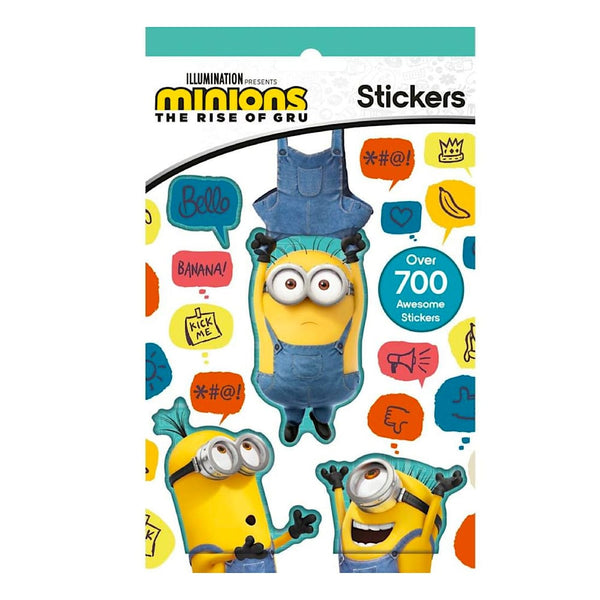MINIONS Stickers uzlīmes bērniem, 700 gab. – MOOP